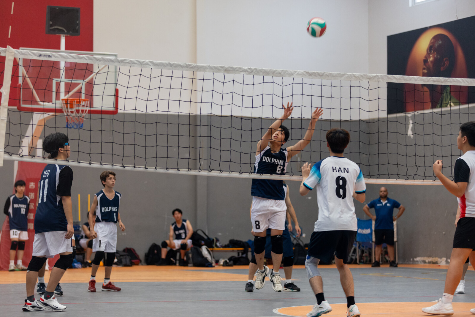 High school volleyball game | International School of Qingdao